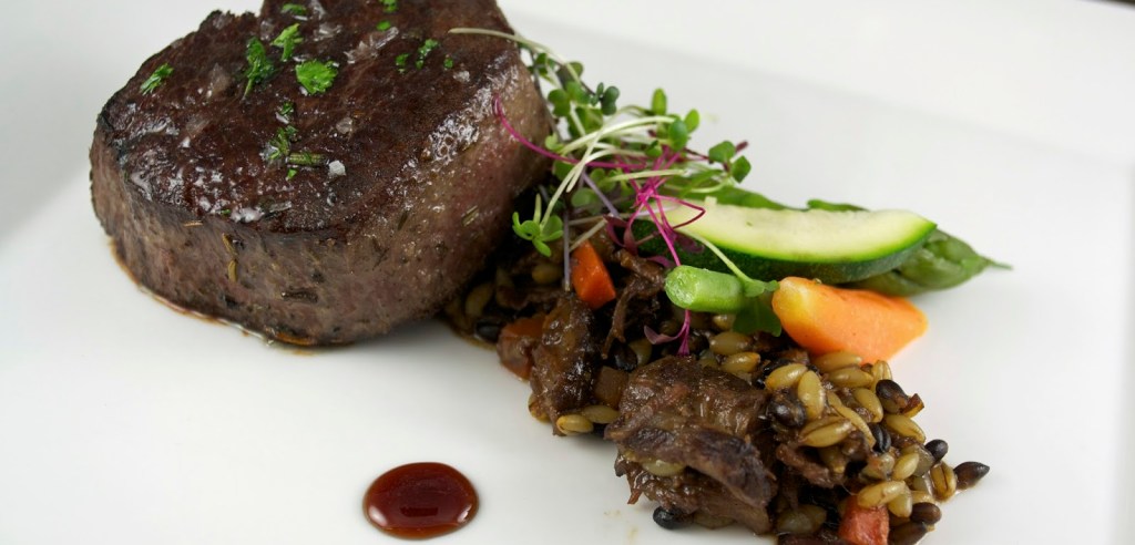 Hickory Smoked Prime Beef Tenderloin with Braised Beef Short Rib and ...